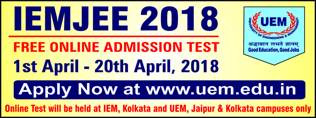 IEMJEE 2018 - IEM-UEM Group