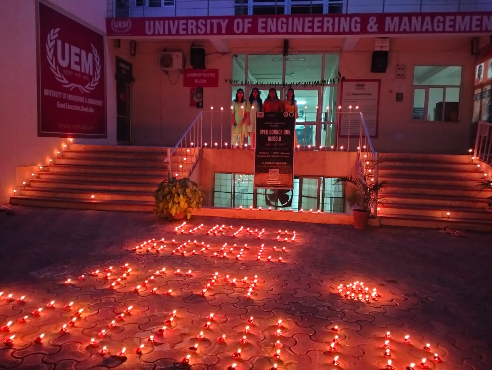 Diwali celebration at the campus by the students of the University of ...
