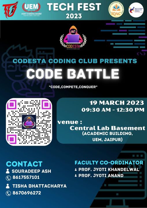 Code Battle Coding (Programming) Competition at the University of ...