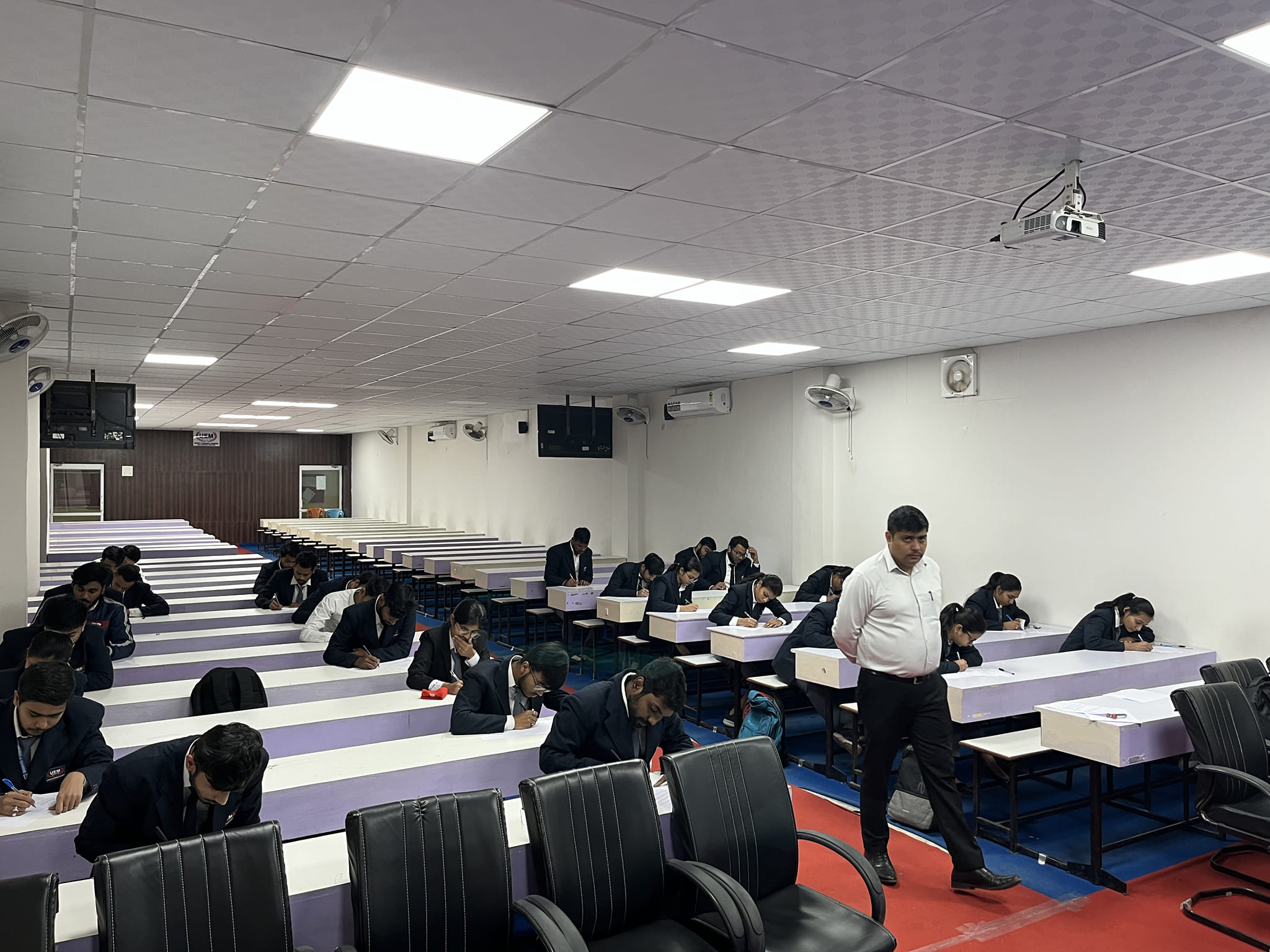 Scenes from InfoObjects Inc campus placement drive at University of Engineering and Management ...