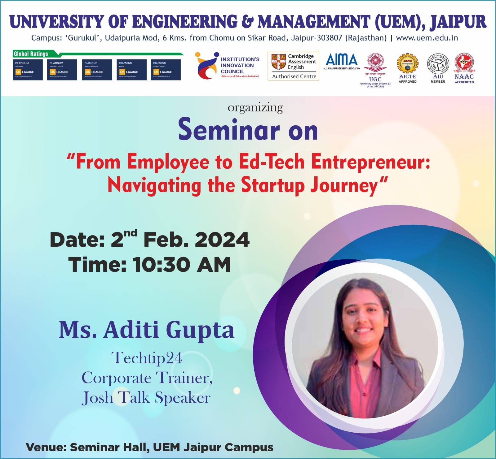 Navigating the Startup Journey under the IIC activity - IEM-UEM Group