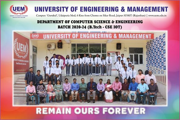 The farewell for B.Tech CSE and AIML students on May 2, 2024. - IEM-UEM Group